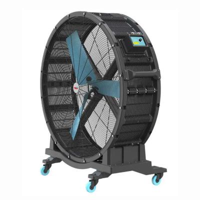 China 30 Inch Industrial Mobile Fan 25000 m³/h Airflow 400W PMSM Motor IP55 Rated for Outdoor Use for sale