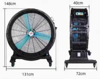 China 30-inch Dustproof PMSM Industrial Blower Fan - 400W Power, 25000 m³/h Air Volume, IP55 Rated for Extreme Conditions for sale
