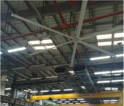 China Industrial HVLS Ceiling Fans 3600-7200mm with 0.66-1.3KW Power for Large Space Cooling for sale