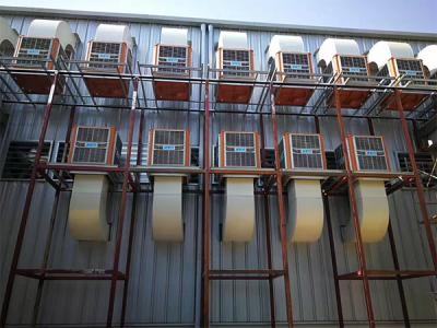 China Industrial Evaporative Cooler 3.0KW 30000 m³/H Air Volume with 60 L/H Evaporation Rate for 80-120 m² Areas for sale