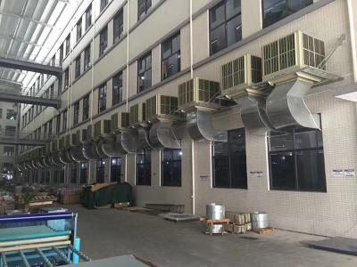 China KD18 Low Noise Industrial Evaporative Air Conditioner 18,000 m³/h 25L/H Cooling for Factories & Warehouses for sale