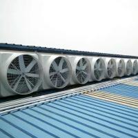 China KC Greenhouse FRP Fan 1460×1460×580mm Fiberglass Exhaust Box with 44500 m³/h Airflow for Poultry Farms for sale