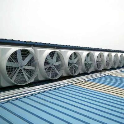 China KC Greenhouse FRP Fan 1460×1460×580mm Fiberglass Exhaust Box with 44500 m³/h Airflow for Poultry Farms for sale