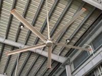 China 16ft HVLS Industrial Ceiling Fan with 0.66KW AC Motor, 4522 m³/min Airflow and <38dB Low Noise Operation for sale