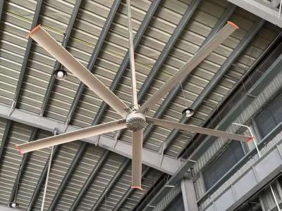 China 16ft HVLS Industrial Ceiling Fan with 0.66KW AC Motor, 4522 m³/min Airflow and <38dB Low Noise Operation for sale