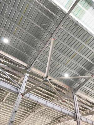 China 10-24 Foot HVLS Industrial Ceiling Fan with PMSM Motor, 0.37-1.1kW Power, 38dB Low Noise for Warehouse & Factory for sale
