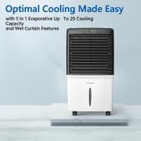 China Industrial Evaporative Air Cooler 25000 CFM 3 HP Motor Galvanized Steel for sale