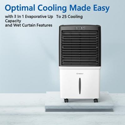 China Industrial Evaporative Air Cooler 25000 CFM 3 HP Motor Galvanized Steel for sale