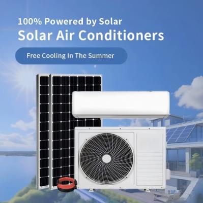 China Hybrid Solar Air Conditioner 12000BTU Dual Power Intelligent Switching WiFi Remote Control for sale