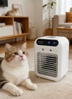 China Portable Pet Spray Cooling Fan 500ml USB Evaporative Air Cooler for Dogs Cats Kennel for sale
