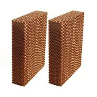China Advanced Cooling Pad Wall Honeycomb Evaporative Cooling Pad For Livestock Cooling System for sale