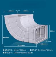 China Air Cooler Evaporative Air Conditioning Ventilation Duct Industrial Evaporative Air Cooler Duct System Air Duct Ventilation Bend Pipe for sale