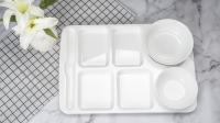 China High Temperature PET Split Plate 42.8x29x3.1cm Microwave and Oven Safe Tableware for sale