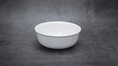 China White High Temperature PET Plastic Rice Bowl 15.2 x 6cm Microwave Oven Safe for sale