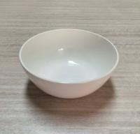 China High Temperature PET Soup Bowl 12.6 x 5.8cm Microwave Oven Safe White Plastic Tableware for sale