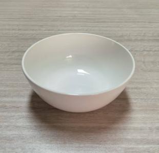 China High Temperature PET Soup Bowl 12.6 x 5.8cm Microwave Oven Safe White Plastic Tableware for sale