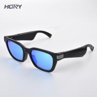 China Audlt Plastic Polarizer Wireless Bluetooth Sunglasses Headphones Black Frame for sale