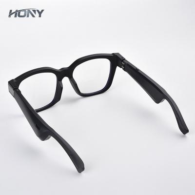 China Audlt Plastic Polarizer Wireless Bluetooth Sunglasses Headphones Black Frame for sale