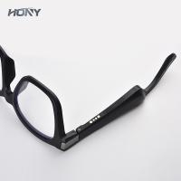 China Audlt Plastic Polarizer Wireless Bluetooth Sunglasses Headphones Black Frame for sale
