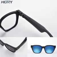 China All-New TR90 Frames Music Smart Glasses With Open Ear Audio And Bluetooth 5.0 Classic Black for sale