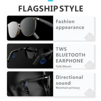 China Music Polarized 220mAh Smart Audio Sunglasses With Microphone for sale