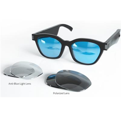 China Fashion Sunglasses Newest 2021 Bluetooth Glasses Calling Smart Sunglasses With TWS Headphone for sale