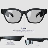 China Bluetooth 5.0 Smart Glasses Music Voice Call Sunglasses Can Be Matched With Prescription Lenses Compatible IOS Android for sale