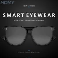 China USB Anti Radiation Fashion 20Hz Smart Audio Sunglasses Touch Control for sale