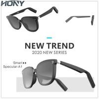 China 20KHz Smart Bluetooth Sunglasses Stereo Handsfree Headset Siri Voice Control for sale
