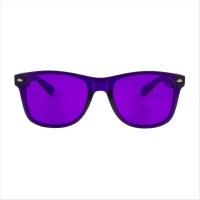 China Violet Tinted Glasses UV UVB Lens Light Colour Therapy Sunglasses for sale