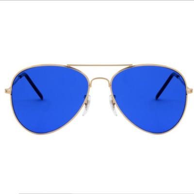 China Metal Frame Blue Light Therapy Glasses See Color Feel Good for sale