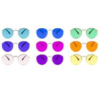China ROHS Metal Frame Colour Therapy Sunglasses 100% UVB Protection for sale