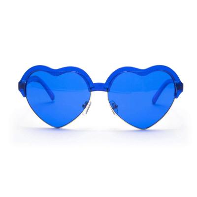 China Heart Frame Blue Light Therapy Glasses Metal Frame Eyeglasses With Tint for sale