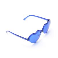 China Heart Frame UV400 Protection Blue Lens Colour Therapy Sunglasses for sale