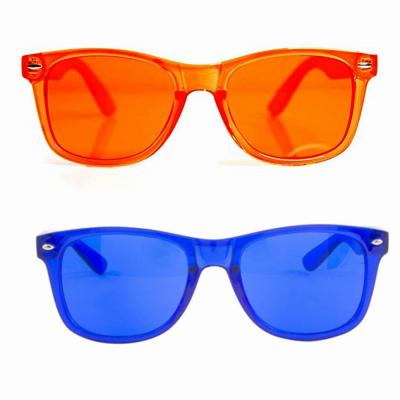 China Anti-UV400 Mood Boosting Color Sunglasses Color Therapy Eye Glasses for sale