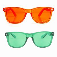 China Chakra Color Therapy Glasses Red,Orange,Yellow,Green,Blue,Indigo,Violet,Aqua,Magenta,Pink Rose Color for sale