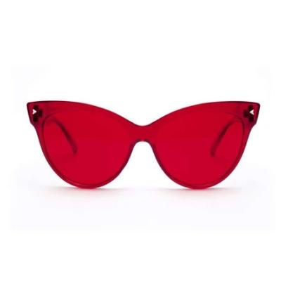 China Women Trendy Shades Sunglasses Custom Logo Protective Color Therapy Sun Glasses for sale