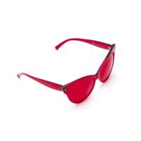 China Women Trendy Shades Sunglasses Custom Logo Protective Color Therapy Sun Glasses for sale