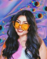 China Cat Eyes Scratch Resistant Yellow Colour Therapy Sunglasses for sale