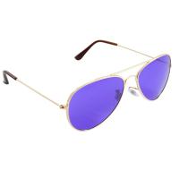 China Color Therapy Glasses Aviator Style Violet Indigo Colored Lenses for sale