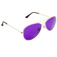 China Classic Mental Frame Polarized Lens Aviator Sunglasses Light Colored Therapy Glasses for sale