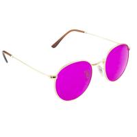 China Round Retro Sunglasses Men Women Vintage Small Circle Ligth Therapy Sun Glasses for sale