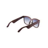 China Brown Rimless TR90 Android Bluetooth Audio Sunglasses Anti Blue Light for sale