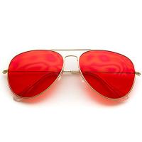 China Aviator Sunglasses For Women Classic Oversized Sun Glasses UV400 Protection Mood Relax Therapy Sunglasses for sale