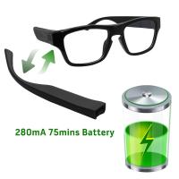 China 30FPS Touch Spy Hd1080p Eyewear Video Recorder 16G 280mA Video Camera Eyeglasses for sale