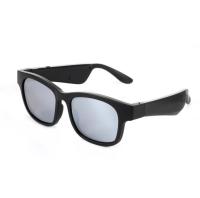 China Smart Audio Sunglasses Speaker Bluetooth Eyewear Silver Mirror Lens for sale