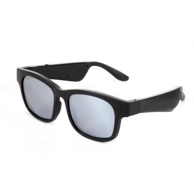China Smart Audio Sunglasses Speaker Bluetooth Eyewear Silver Mirror Lens for sale