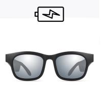 China Smart Audio Sunglasses Speaker Bluetooth Eyewear Silver Mirror Lens for sale
