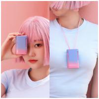 China Hands Free Bladeless Mini Portable Neck Fan 1100 MAh Battery Operated for sale