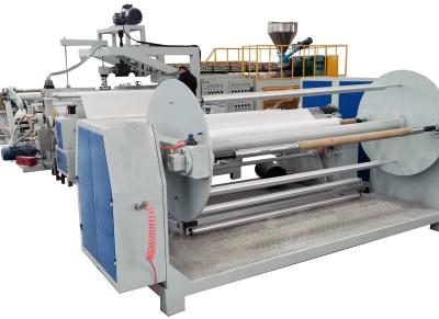 China 2400mm Three Layer CPE TPE Cast Film Extrusion Line Machine 160kw for sale